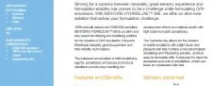 BENTONE HYDROLUXE 360 - Elementis - Technical Datasheet